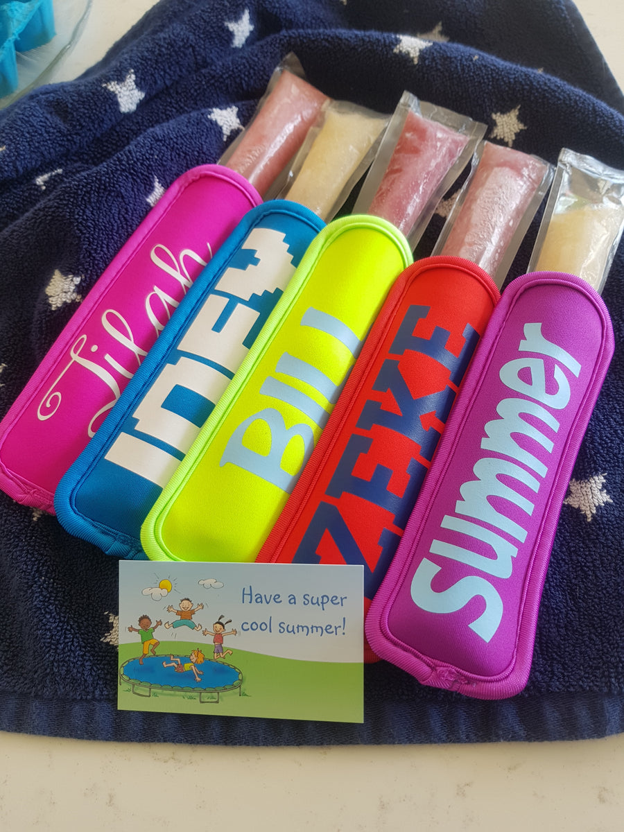 Personalised Icypole Holder - Neoprene Popsicle Zip Pop Sleeve – TeePee ...