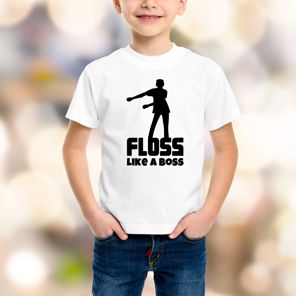 Floss Like a Boss - Flossing Kid - DIY Iron-On Decal - Heat Transfer V ...